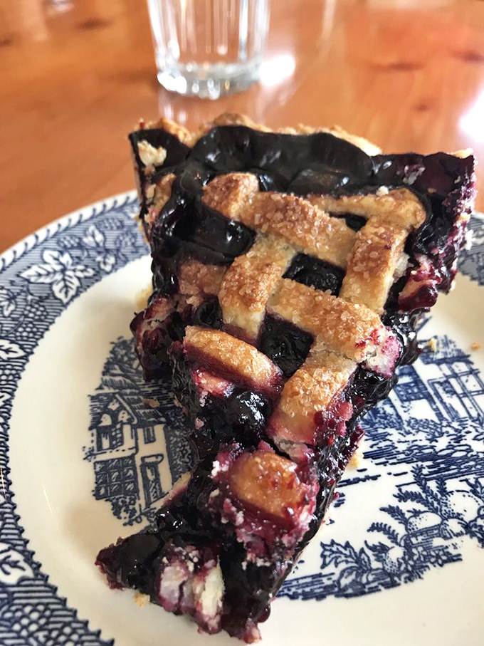 That lattice-topped pie with its bubbling filling represents everything The Pie Safe stands for: homemade perfection worth the drive.
