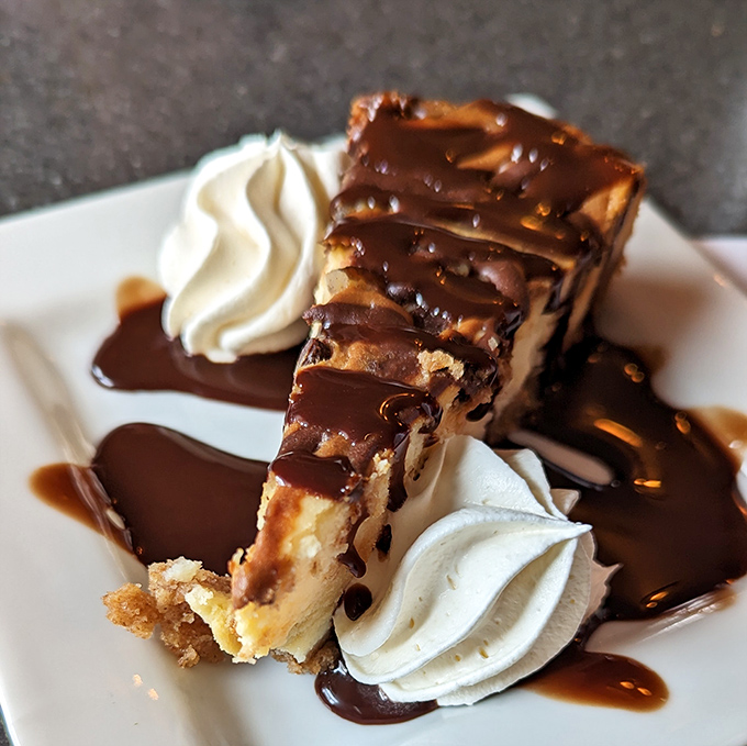 This isn't just dessert&mdash;it's therapy on a plate. Chocolate, caramel, and whipped cream: the holy trinity of happiness.