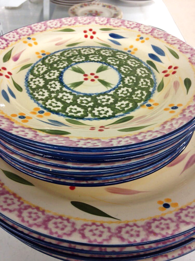 These colorful plates aren't just dinnerware &ndash; they're conversation starters waiting to brighten tables and gatherings with their cheerful patterns.