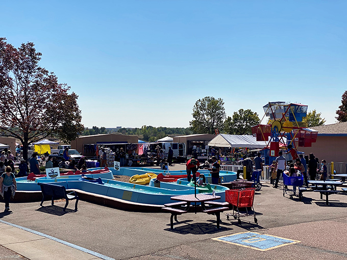 Not just shopping&mdash;the market's play area keeps the junior treasure hunters entertained while parents debate whether that vintage lamp really matches the living room.