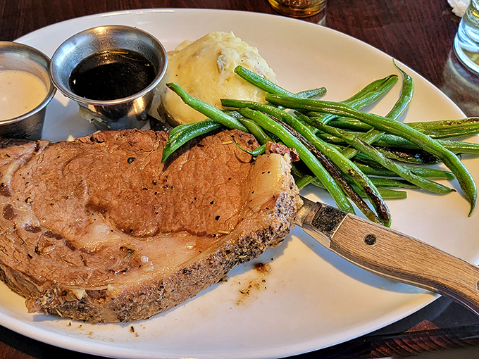 Prime rib that's been cooked with such respect and tenderness, it practically deserves its own thank-you note.