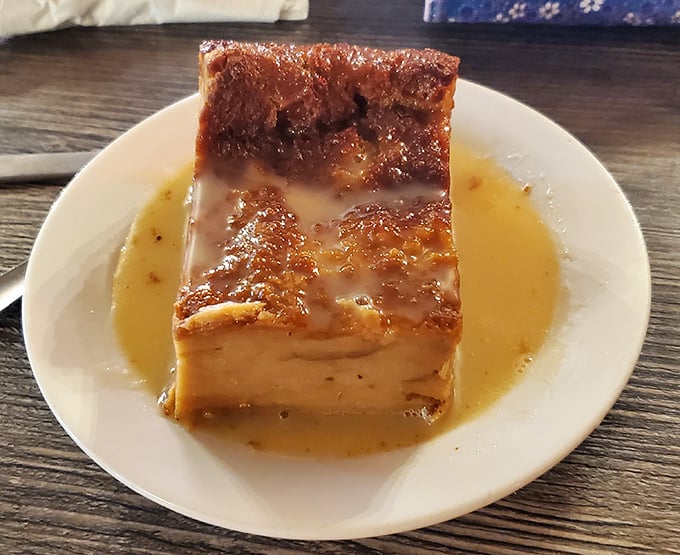 This bread pudding isn't just dessert &ndash; it's a warm, whiskey-sauced hug that makes you understand why people write love songs about Louisiana cuisine. 