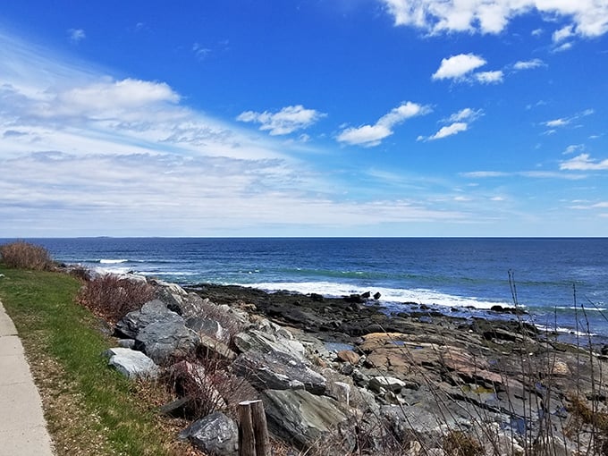Rye's rocky shores remind us that New England's coast isn't just about sandy beaches &ndash; it's about dramatic geology meeting relentless waves.