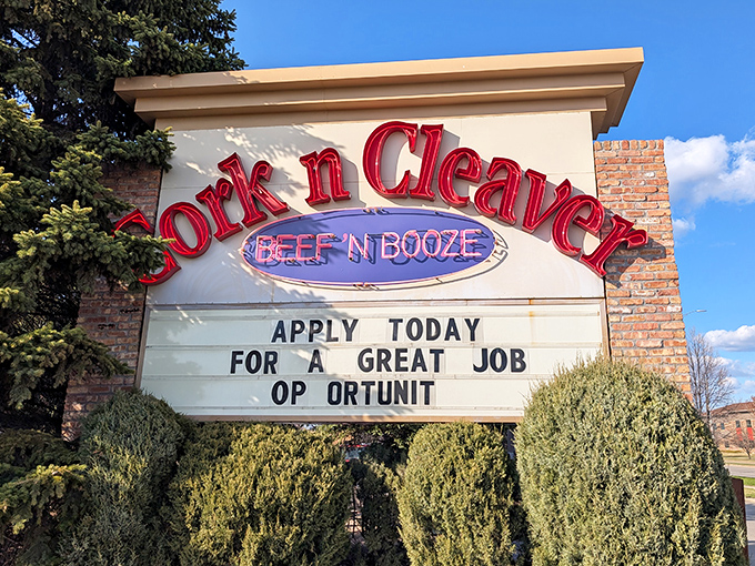 "Who put vegetables in my beer crisper?" The marquee humor is your first clue that Cork 'N' Cleaver takes food seriously but itself less so.