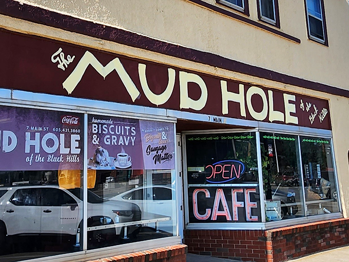 The Mud Hole proudly announces itself as "of the Black Hills"&mdash;a breakfast landmark that's earned its place in the region's culinary landscape, one biscuit at a time.