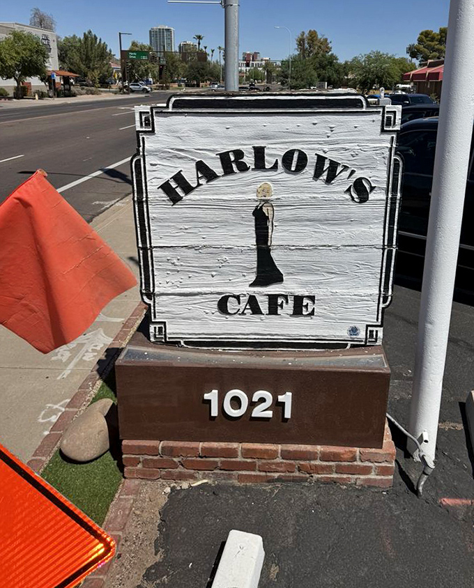 The street sign stands like a beacon to the breakfast-deprived, promising salvation in the form of perfectly cooked eggs at 1021.