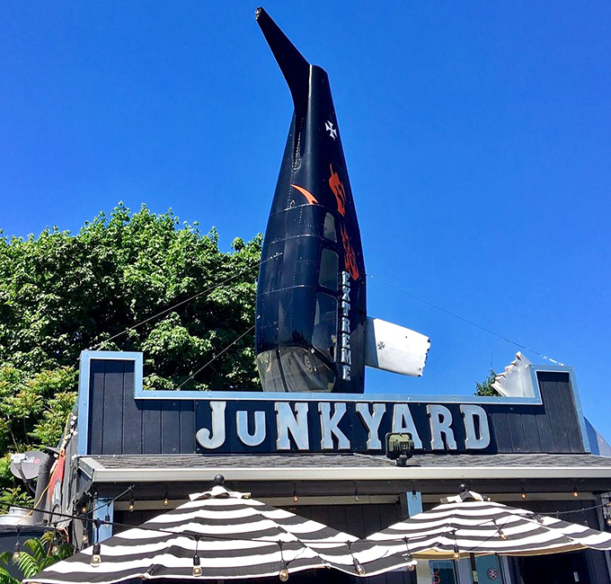 That airplane tail isn't just for show &ndash; it's a beacon guiding hungry travelers to burger nirvana from miles away.