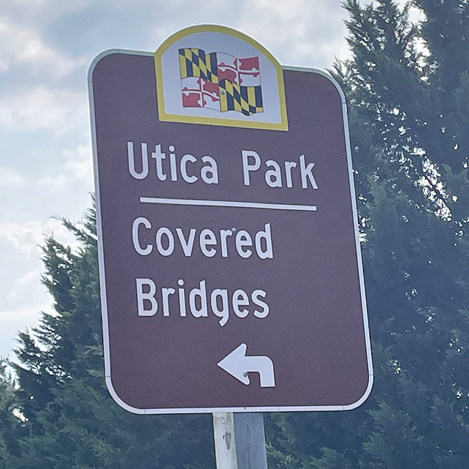 Follow the signs and you'll find yourself at one of Maryland's most photogenic spots—just turn left at the state flag.