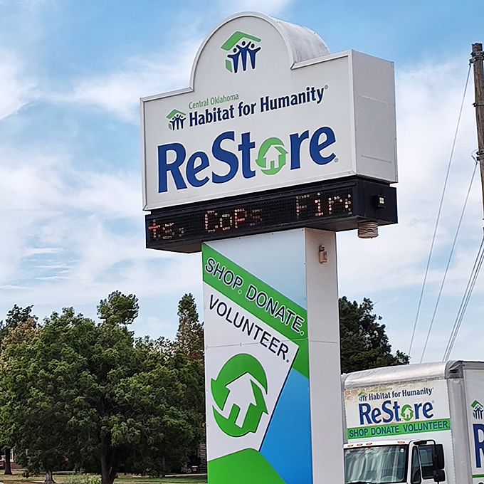 The beacon of bargain hunters everywhere. This sign doesn't just mark a store&mdash;it signals hope for both homeowners and home-seekers alike.