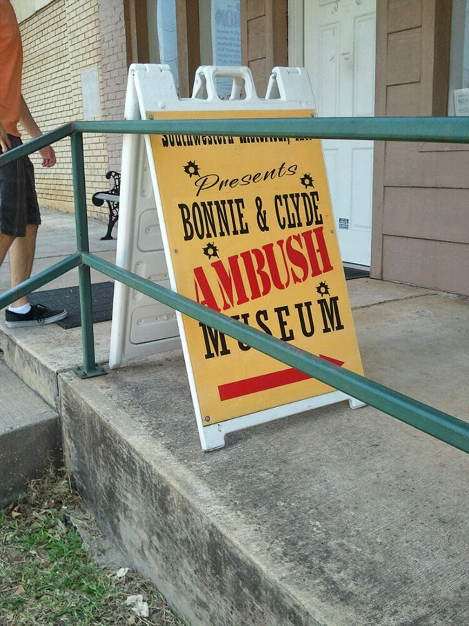 The museum's sidewalk sign beckons curious travelers &ndash; a humble invitation to step back in time and explore one of America's most enduring criminal legends. 