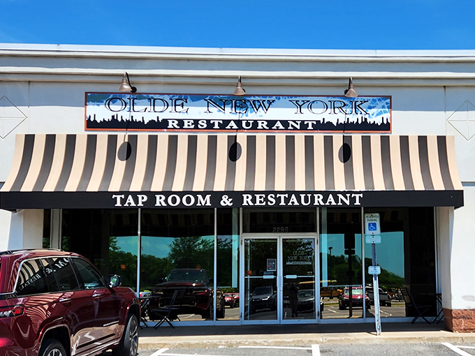 The storefront announces itself with understated confidence. Like a good New Yorker, it doesn't need to shout to get your attention.