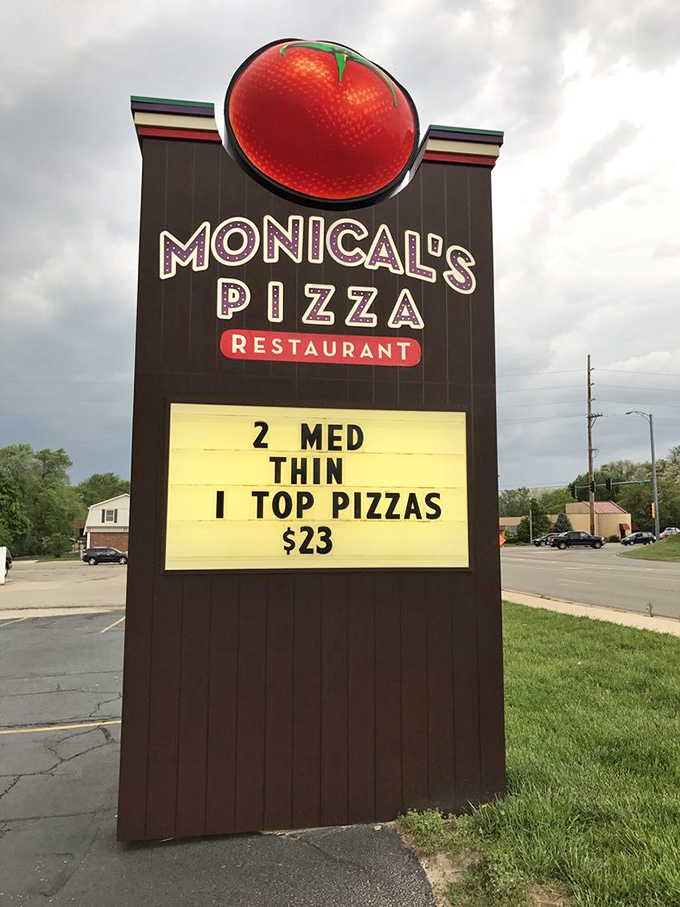 The roadside promise of affordable indulgence. That sign doesn't just list a special&mdash;it's advertising happiness at a reasonable price.