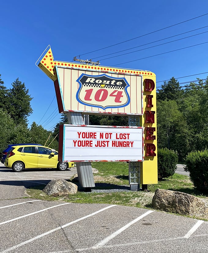 "You're not lost, you're just hungry"&mdash;words of wisdom that should be on every highway in America. This sign doesn't just advertise&mdash;it understands your soul.