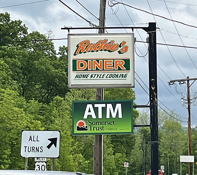"Home Style Cooking" isn't just a slogan&mdash;it's a solemn promise. Ruthie's sign has guided hungry travelers to gravy nirvana for generations.