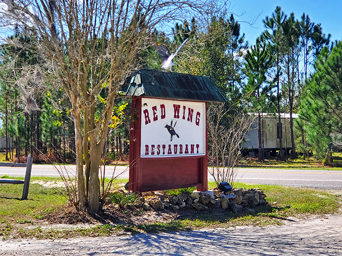 Simple signage that doesn't need neon or flash &ndash; the food does all the talking here.