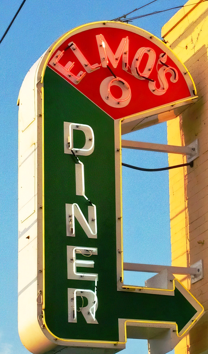 The neon sign glows against the Carolina blue sky, a beacon of hope for the hungry that simply says, "Yes, breakfast is served here."