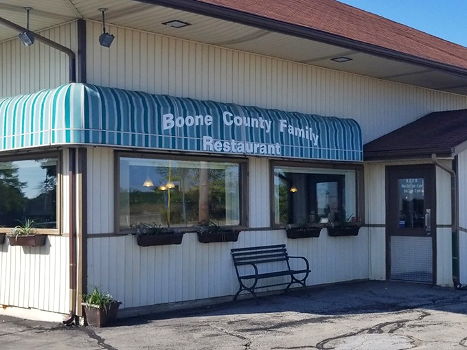 That classic striped awning signals to hungry travelers they've found the real deal&mdash;a genuine small-town eatery where authenticity isn't just marketed, it's lived.