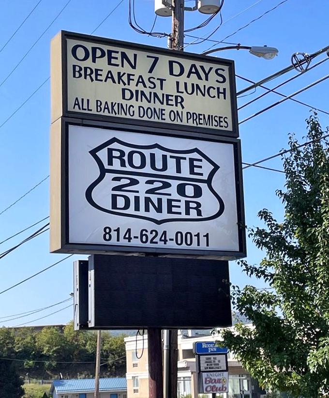 The roadside beacon that promises "Open 7 Days" isn't just a sign&mdash;it's a commitment to being there whenever hunger calls.