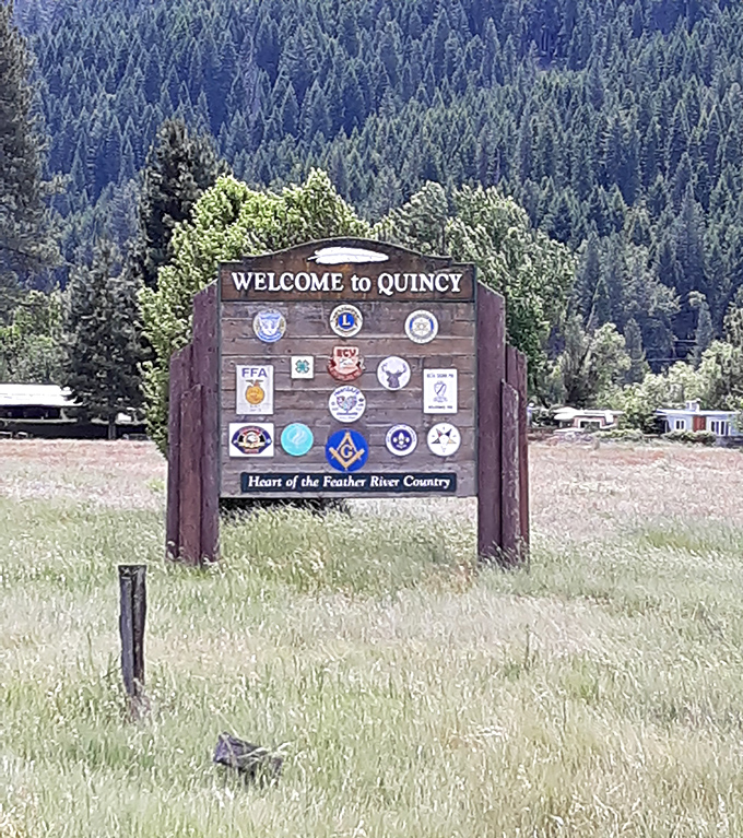 "Heart of Feather River Country" isn't just a slogan&mdash;it's Quincy's promise of community, displayed proudly at the town's entrance.