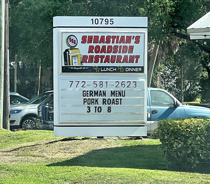 The roadside sign changes regularly, but the message remains the same: extraordinary comfort food awaits just beyond those doors.