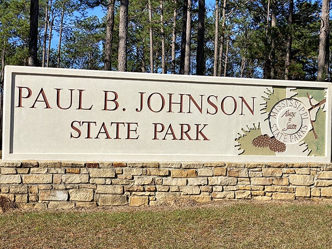 The entrance sign welcomes you like an old friend who's been waiting to show you their favorite fishing spot and share stories around the campfire.