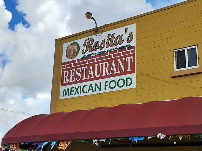 The sign against the Florida sky promises authentic Mexican flavors &ndash; a beacon for those seeking refuge from tourist traps and chain restaurants.