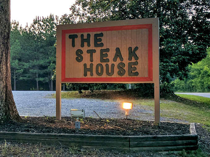 The sign that started a thousand food pilgrimages – simple, honest, and absolutely worth the drive.