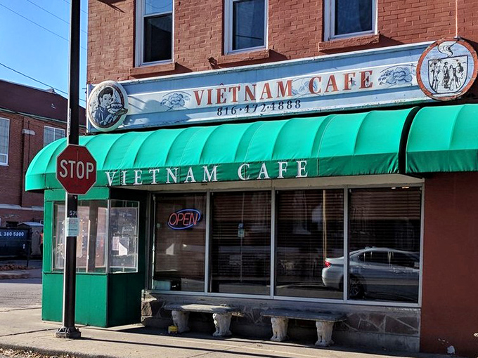 That green awning serves as a beacon for food lovers throughout Kansas City &ndash; a culinary lighthouse guiding hungry souls to flavor salvation.