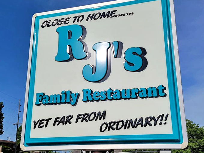 "Close to home... yet far from ordinary"&mdash;a slogan that perfectly captures RJ's essence. Truth in advertising never tasted so good.