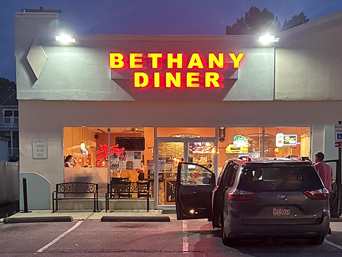 As night falls, the Bethany Diner sign glows like a beacon for the hungry. Some heroes wear capes; others wear aprons.