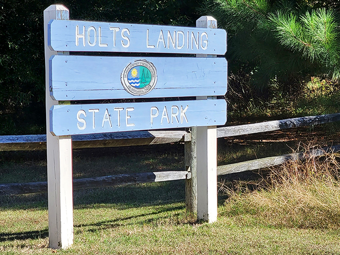 The humble blue sign announces you've found the place where memories are made without fanfare&mdash;Delaware's best-kept waterfront secret.