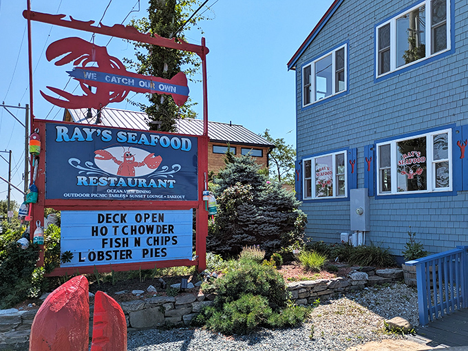 "We Catch Our Own" isn't just a slogan on Ray's cheerful sign&mdash;it's the philosophy that makes this blue-shingled seafood haven a New Hampshire treasure.