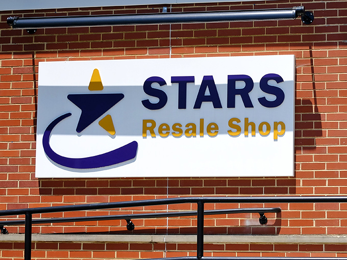 The STARS logo shines against brick&mdash;a beacon for treasure hunters, budget-conscious shoppers, and anyone who understands that "pre-loved" often means "better quality."