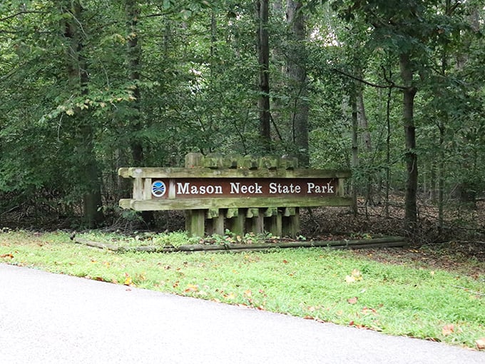 The park entrance sign&mdash;humble in design but mighty in promise&mdash;marking the threshold between ordinary life and extraordinary natural beauty.