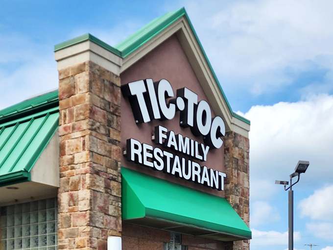 That iconic sign stands as a beacon of hope for empty stomachs everywhere. Like the North Star of nourishment, guiding hungry travelers to pancake paradise.