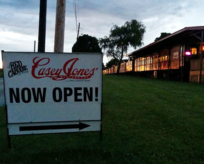 The roadside sign promises what lies ahead &ndash; a dining experience that feels both nostalgic and necessary, like finding the restaurant you've been missing all your life.