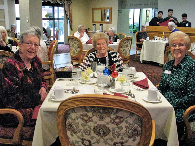 Dining with friends&mdash;the real luxury of retirement isn't the amenities, it's having time to linger over meals without watching the clock.