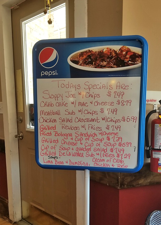 The daily specials board &ndash; a handwritten promise that today might just be the day you discover your new favorite sandwich.