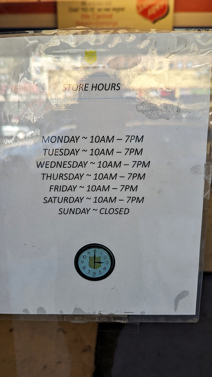 Open six days a week because even treasure hunters need a day of rest. Plan your expedition accordingly.