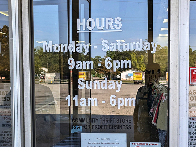 Store hours generous enough to accommodate both early birds and those who consider noon "morning."