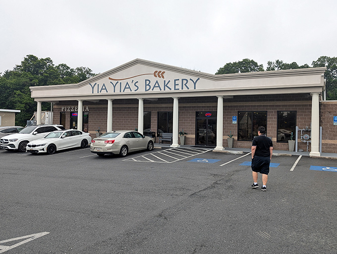 The unassuming exterior of Yia Yia's hides Baltimore's sweetest secret. Like finding a diamond in a strip mall!