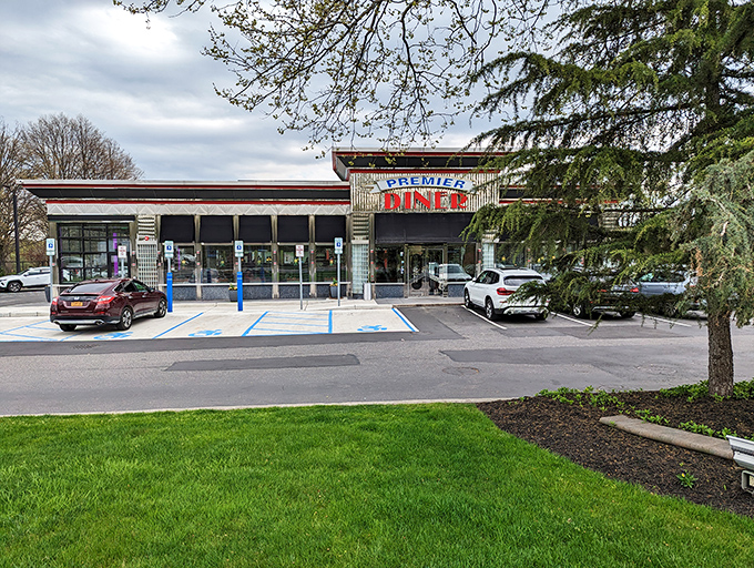 The storefront stands ready to welcome another day of turning potatoes into pure gold.