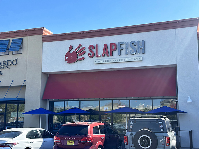 That iconic red awning and playful logo &ndash; the beacon that signals to desert dwellers that yes, incredible seafood can indeed exist 800 miles from the ocean.