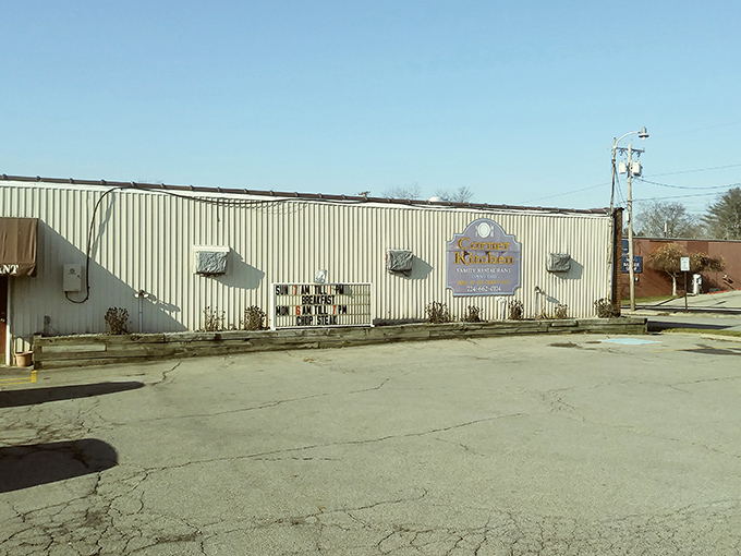 From the parking lot, you might wonder what the fuss is about&mdash;until you taste what's cooking inside this unassuming building that houses Mercer's beloved Corner Kitchen.