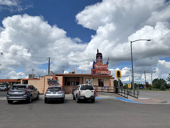 Under Wyoming's big sky, this little diner has been serving up big flavors since 1926. The clouds gather just to get a whiff of those breakfast smells.