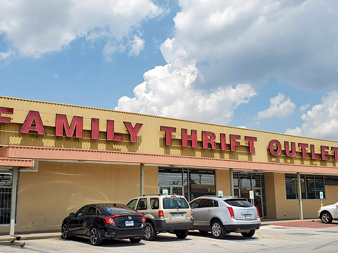 Under Houston's big sky, this unassuming building houses more potential outfit changes than a Hollywood awards show. Adventure awaits just beyond those doors.