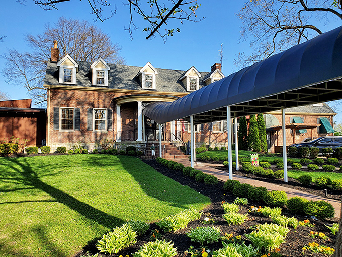 The well-maintained grounds and charming awning make it clear this place takes pride in every detail, inside and out.