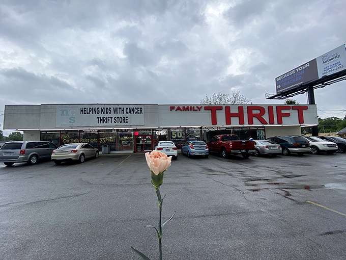 Even on cloudy days, Family Thrift's mission to help kids with cancer adds sunshine to every shopping experience.