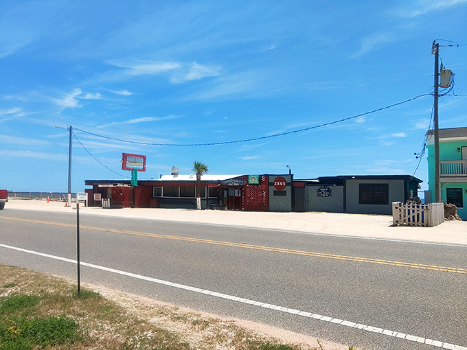 From the road, it looks unassuming&mdash;but that's the universal truth of great beach spots: the more modest the exterior, the more extraordinary the experience inside.