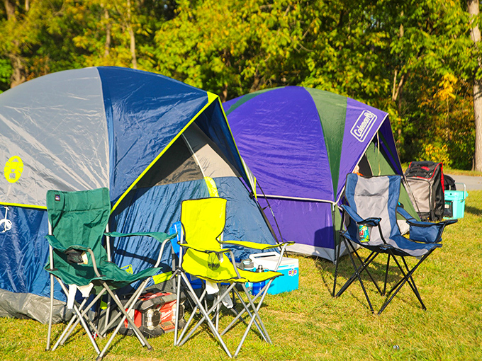 The true drive-in professionals come prepared with tents, chairs, and enough snacks to survive a cinematic marathon in comfort.